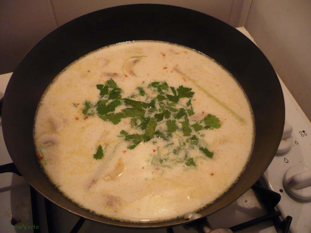Tom Kha Kai (Potage au poulet et au lait de coco de Thailande) - Miamitudes